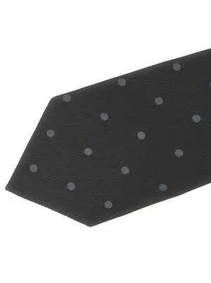 TOM FORD Polka Dot Silk Tie - Black