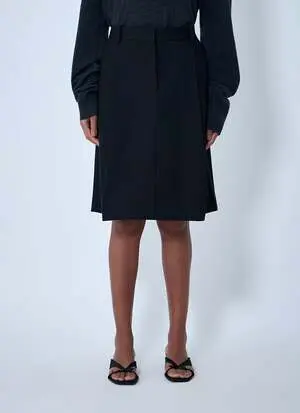 TOTEME Tailored Pleated Skirt - Black