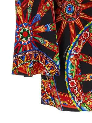 Dolce & Gabbana Carretto Silk Mini Dress - Multicolor