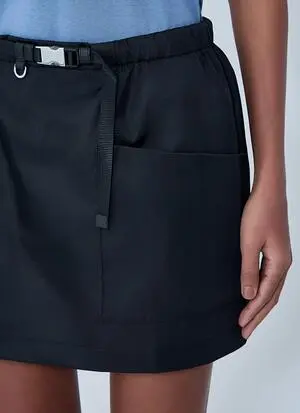 Prada Re-nylon Belted Mini Skirt