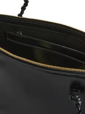 JIL SANDER Tangle Leather Shoulder Bag