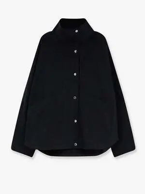 TOTEME Summer Cotton Blend Jacket - Black