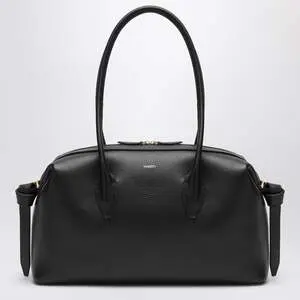 Yuzefi Brioche Duffle Bag In Pebble-grained Leather - Black