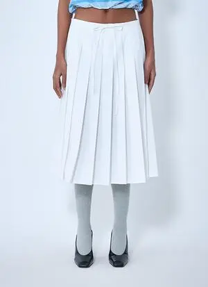 PRADA Prada Women Pleated Midi Skirt
