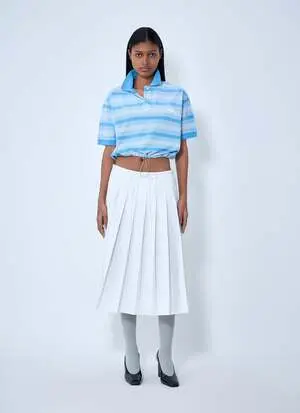 Prada Pleated Midi Skirt