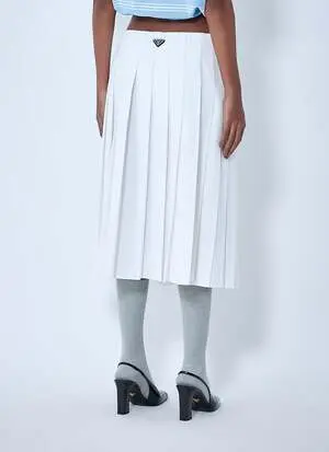 Prada Pleated Midi Skirt