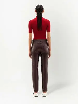 COURREGES Ribbed Knit Sweater - Red