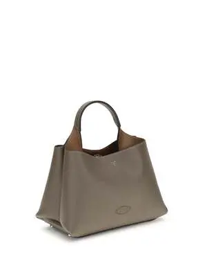 TOD'S Micro Leather Handbag - Gray