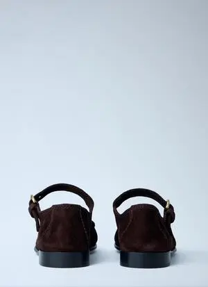 Miu Miu Suede Mary Jane Loafers
