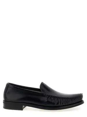 Prada Leather Loafers - Black