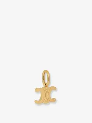 Celine Triomphe Brass Charm - Gold