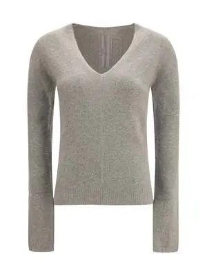 Rick Owens V-neck Sweater - Gray