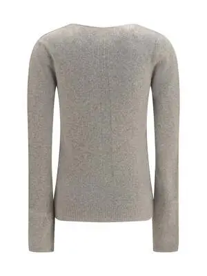 Rick Owens Cashmere V-neck Pullover - Gray