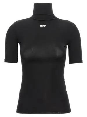 Off-White Off Stamp' Logo Stencil T-shirt - Black