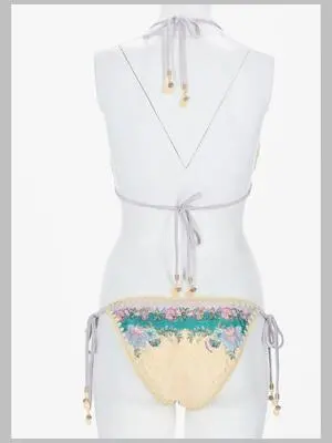 Zimmermann Indra Crochet Detail Bikini - Multicolor