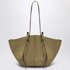 Yuzefi YUZEFI Mochi Suede Leather Shoulder Bag Green