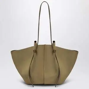 Yuzefi Mochi Suede Leather Shoulder Bag - Green