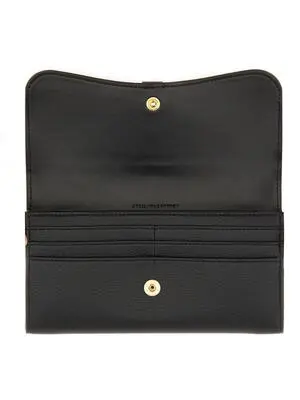Stella McCartney Portafoglio Ryder Con Patta - Black