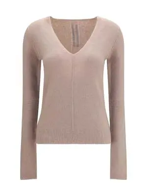 Rick Owens Cashmere V-neck Sweater - Pink