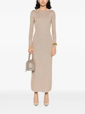 Max Mara Bracco Viscose Lurex Knit Dress - Multicolor