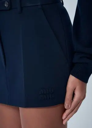 Miu Miu Milano Rib Mini Skirt