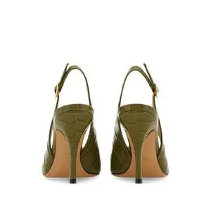 FERRAGAMO Slingback Stilettos - Green