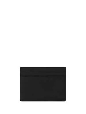 Saint Laurent Grain De Poudre Leather Cardholder