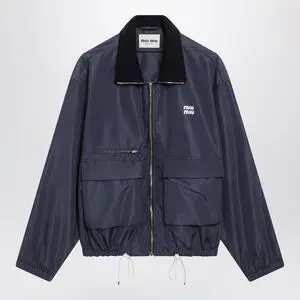 Miu Miu Tela Tec Lightweight Windproof Blouson - Blue