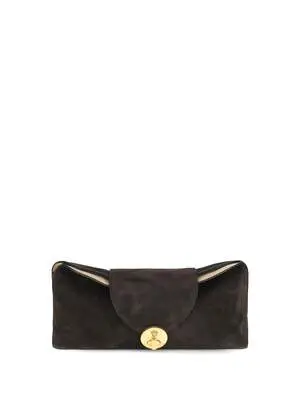 Versace Vivian Suede Pouch - Brown