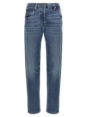 Prada Straight Leg Denim Jeans - Blue