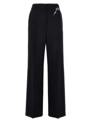 Prada Gabardine Trousers - Blue