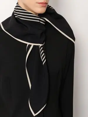 TOTEME Centered Monogram Silk Foulard