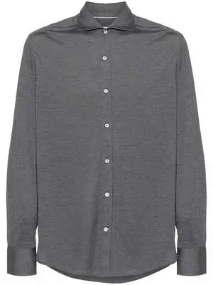 Brunello Cucinelli Silk And Cotton Blend Shirt - Multicolor