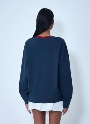 Miu Miu Cotton Jersey Sweatshirt