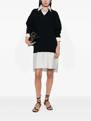 Stella McCartney Robe Midi À Col Ras Du Cou