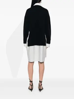 Stella McCartney Robe Midi À Col Ras Du Cou
