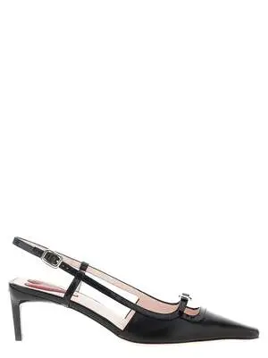 ROGER VIVIER Viv' Canard' Slingbacks - Black