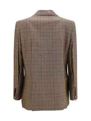 Chloé Checked Double-breasted Blazer