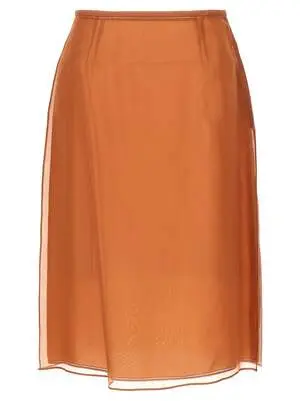 Prada Organza Skirt - Brown
