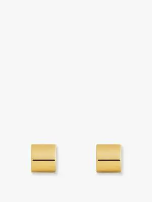 TOTEME Brass Huggie Earrings - Gold
