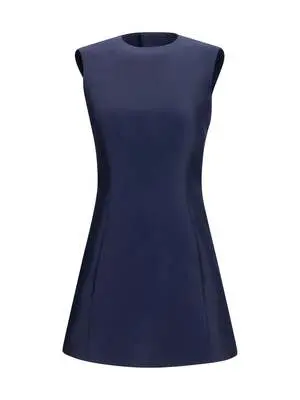 Balenciaga A-line Mini Dress - Blue