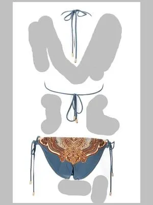 Zimmermann Mahon Paisley Bikini Set - Blue