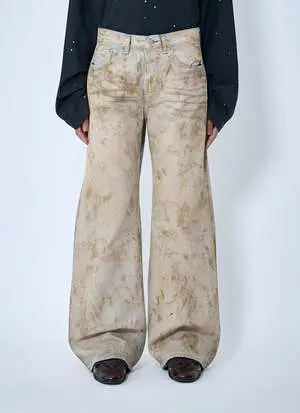 Acne Studios 2021f Faded Five-pocket Jeans - Cream