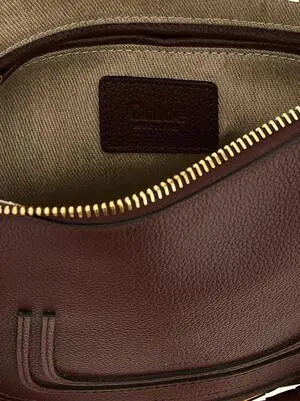 Chloé Marcie' Bag With Saddle Stitching - Brown