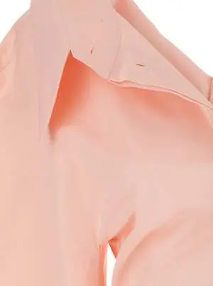 Givenchy Pink Fitted Shirt With Cut-out Design On Front And Back In Cotton For - Multicolor
