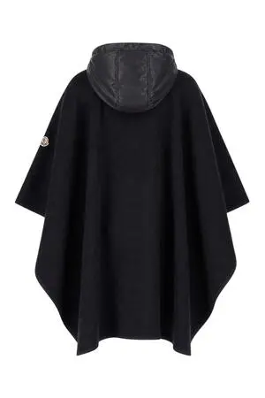 Moncler Hooded Poncho Knitwear - Multicolor