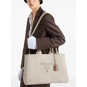 Prada Neutrals Tote Bags