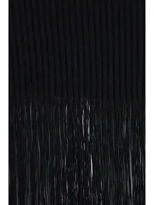 Alaïa Fringe Pencil Skirt - Black