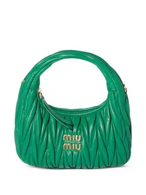Miu Miu Small Leather Hobo Bag - Multicolor