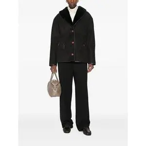 BLAZÉ MILANO Jackets Faux Fur & Shearling Jackets - Black